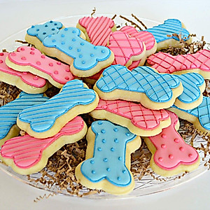 FASAKA Bone Cookie Cutters Set for dog treats, 3 Piece Dog Bone Biscuit Cutters Set with Red Environmental PVC for Baking