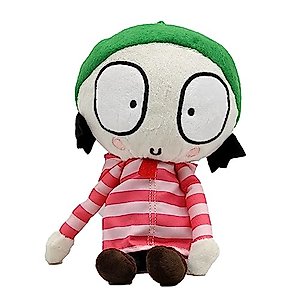 Cute Sarah and Duck Plush Toys, Soft Stuffed Animal Plush Doll Toys, Cartoon Anime Girl Sarah and White Duck Plush Toy Dolls, Birthday Gifts for Boys and Girls (Sarah 9.8Inch)