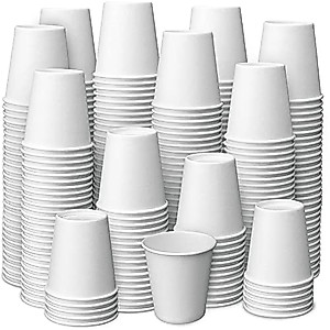 Prestee 1000 Pack 3oz Small Paper Cups - Disposable Paper Cups, Paper Coffee Cups for Espresso Hot Cups, Disposable Mini Bathroom Cups, Disposable Mouthwash Cups, Small Snack Cups for Water Small Cups