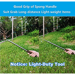 Bytcew Pickup Tool Telescopic Push/Pull Pole with Two Hooks Extends to 9.8 Feet(3M),Wire Reacher Disc Golf Grabber Rod