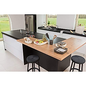 Keter Resin Backless 26” Counter Height Stools Set of 2 for Patio and Outdoor Bar Seating, Dark Grey