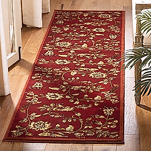 SAFAVIEH Lyndhurst Collection 2'3" x 8' Red / Multi LNH552 Traditional Floral Non-Shedding Living Room Entryway Foyer Hallway Bedroom Runner Rug