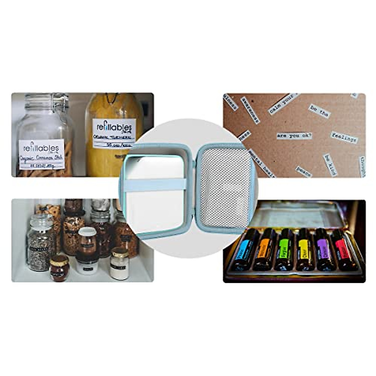 Aenllosi Hard Carrying Case Compatible with Vixic D1600 Rechargeable Label Printer (for Vixic D1600)