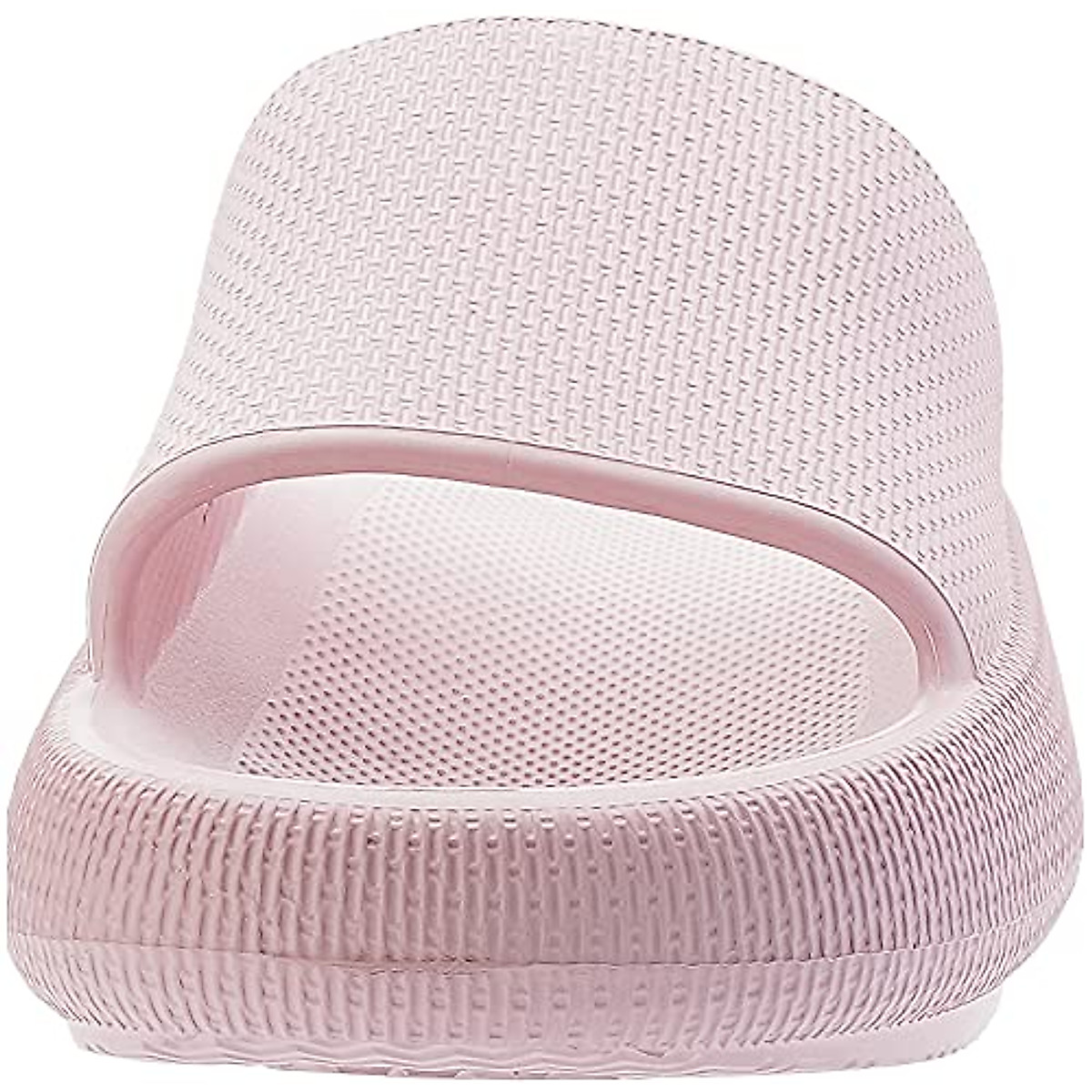 BRONAX Slides for Women Foam Soft Open Toe EVA Home Shower Bathroom Pillow Slippers House Sandals for Ladies Comfy Cushioned Thick Sole 42-43 Pink