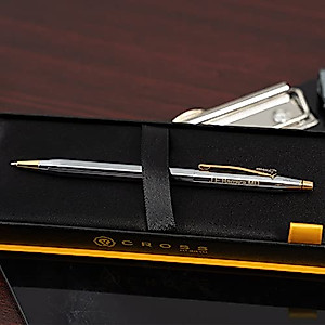 Engraved Cross Pen | Personalized With Medical Doctors Caduceus Emblem And Name. Gift Pen - AT Cross Classic Century Medalist Ballpoint. Custom Engraving Included.