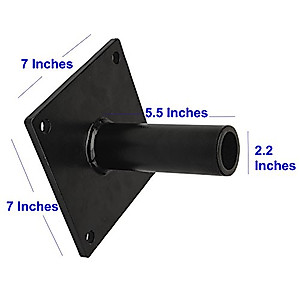 Wall Bracket for Slip Fit Lights (Wall Mount Bracket to Slip Fit Mount (2 3/8inch) Wall Mount Bracket for Pole Lights– Straight Arm Style