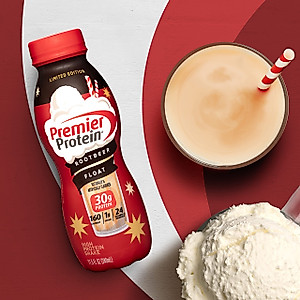 Premier Protein Shake, Root Beer Float, 30g Protein, 1g Sugar, 24 Vitamins & Minerals, Nutrients to Support Immune Health, 11.5 fl oz
