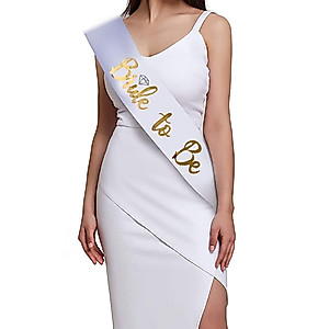 Bride to Be Sash, Bachelorette Party Sash Bachelorette Party Decorations Party Favors Accessories (Gold)