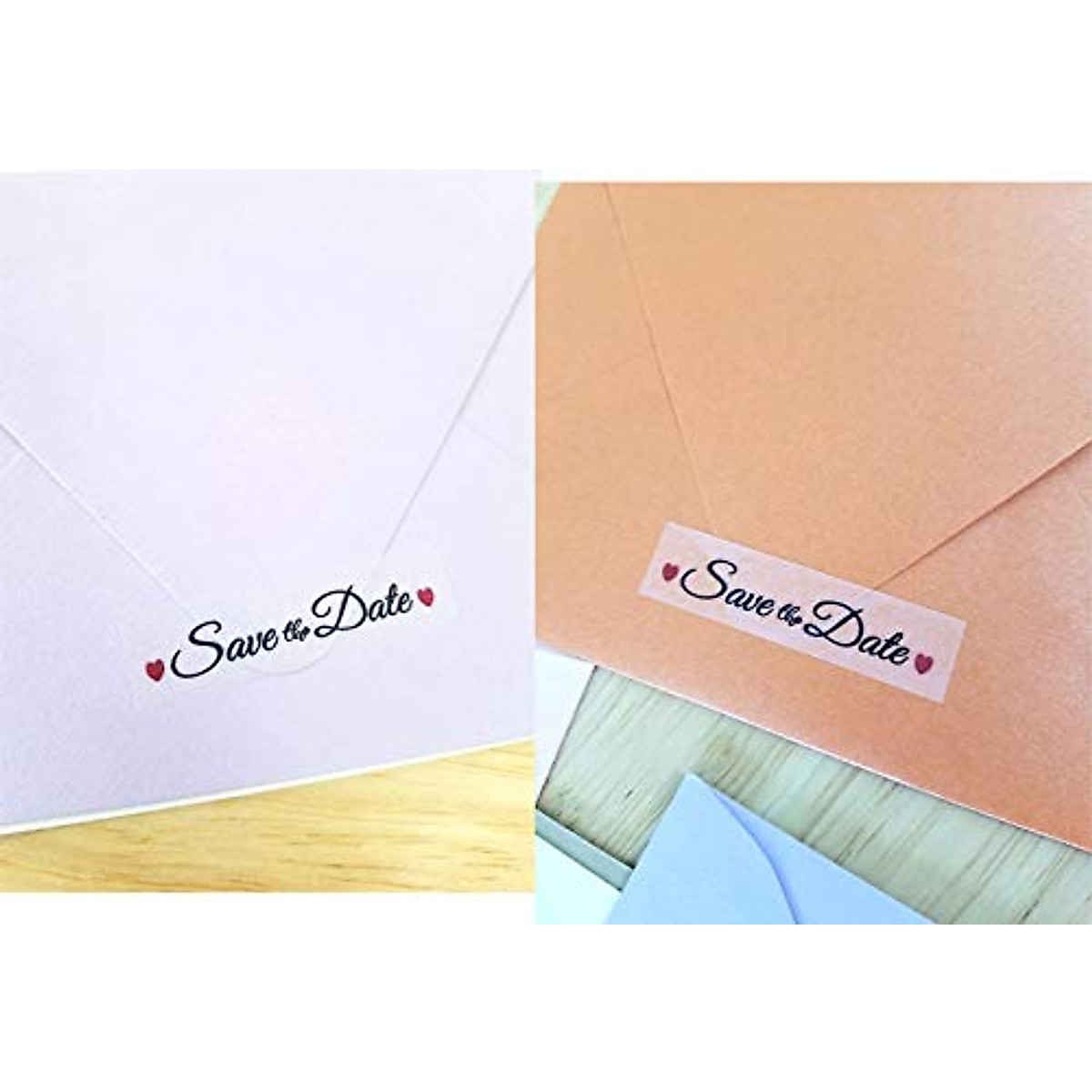 Save The Date Stickers Modern Labels for Wedding Engagement 160 labels, Envelope Seals (arrow)