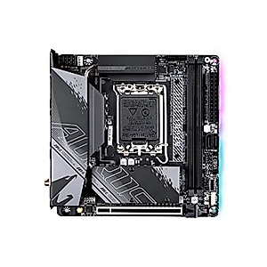 GIGABYTE B760I AORUS PRO (LGA 1700/ Intel/ B760/ Mini-ITX/ DDR5/ Dual M.2/ PCIe 4.0/ USB 3.2 Gen2X2 Type-C/WiFi 6E/ Intel 2.5GbE LAN/Q-Flash Plus/Motherboard)