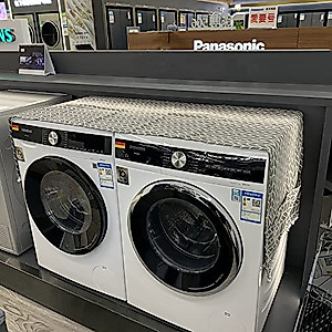 Anti-Slip Washer And Dryer Top Covers, Fridge Dust Cover, Washing Machine Top Cover Front Load, With 6 Storage Bags (79 x 22 Inches)