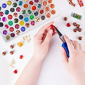 Pumtus 2 Pack Diamond Paint Storage Containers, 120 Grids Beads Organizer Box with Label Stickers, Plastic 5D Embroidery Accessories Storage Case Jars for DIY, Art, Craft, Rhinestone, Seed