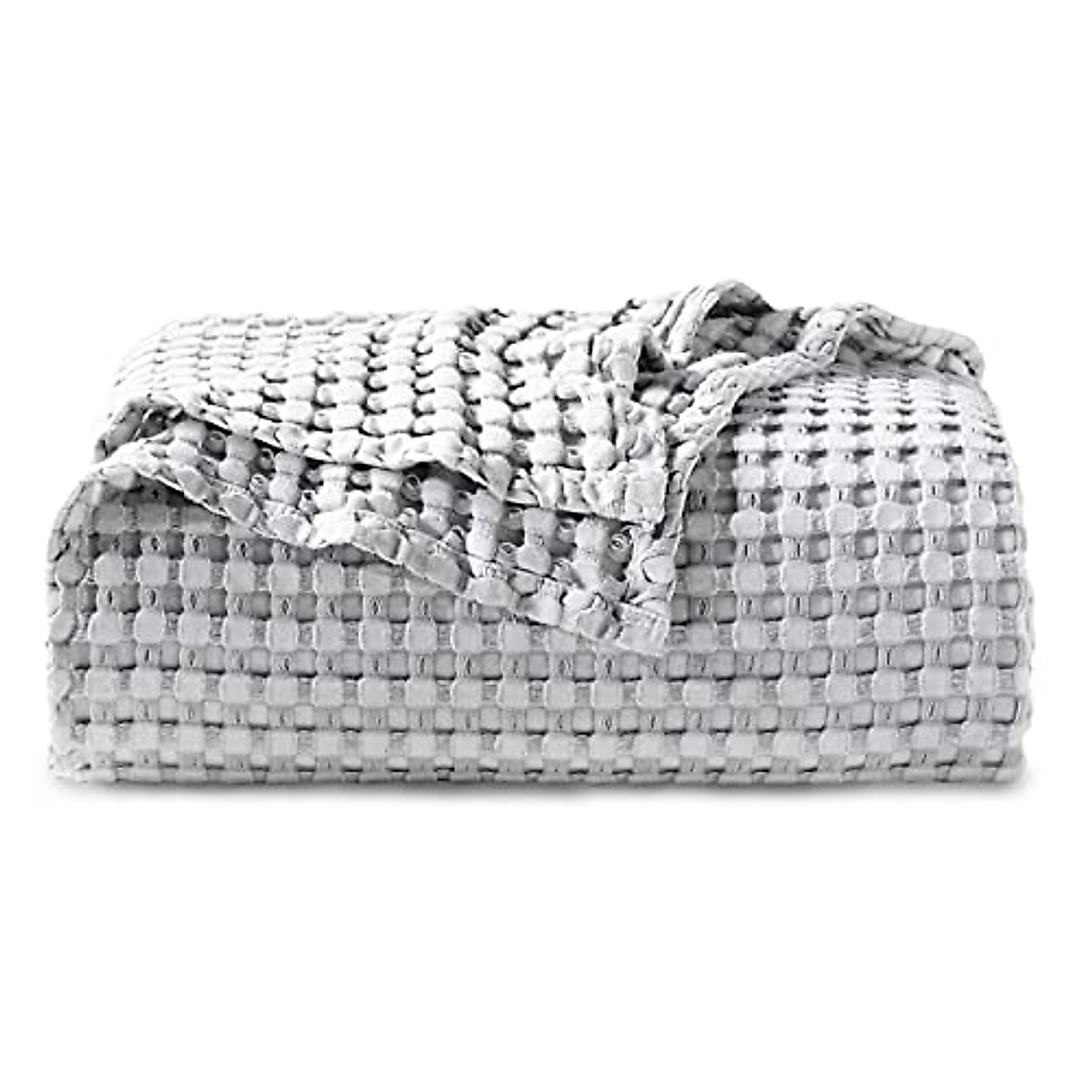 Bedsure Bamboo Cotton Blankets Grey King & Bedsure 100% Cotton Muslin Blankets Grey Throw