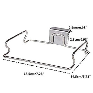 Lucky Fitness Metal Hanging Garbage Bags Rack Kitchen Wash Cloth Towel Storage Holders Wall Hanging Cupboard Cabinet Stand Organizer Shelf