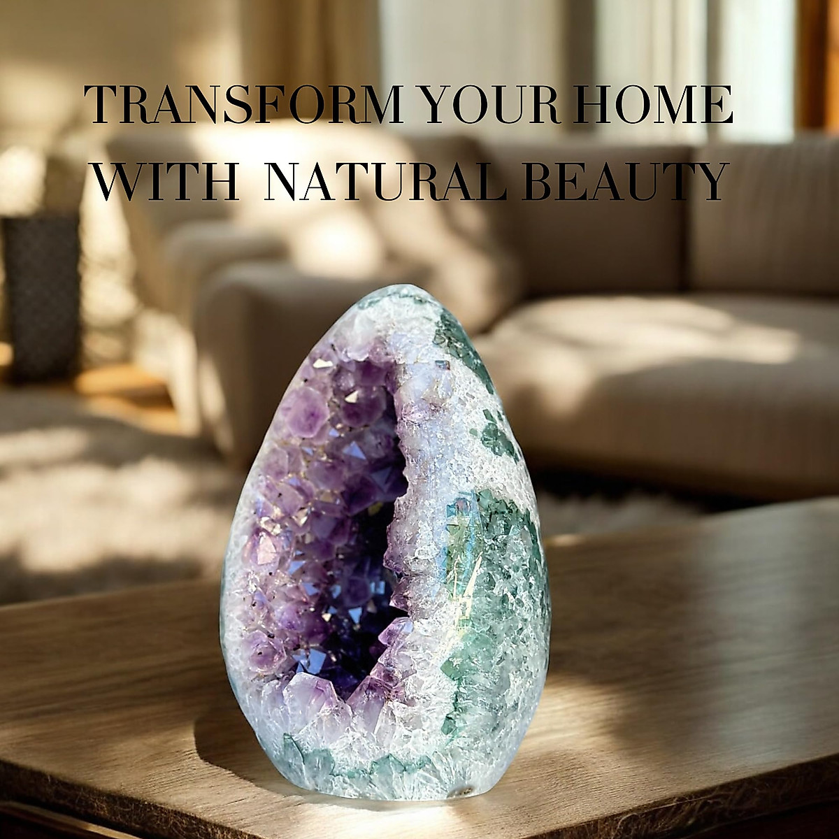 Deep Purple Project Huge A Grade Amethyst Crystal Geode from Uruguay 1.5 lb to 2.2 lb Premium Gift Box Perfect for Collectors