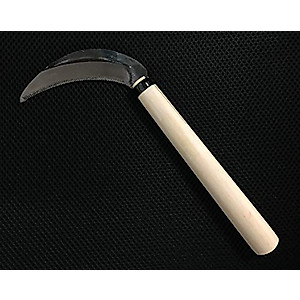 Bonsai No.24 Japanese Weeding Sickle, Serrated Edge Blade