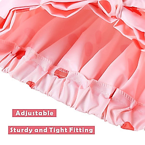 iSPECIAL Shower Cap for Women Long Hair Reusable, Adjustable Shower Caps & Luxury Waterproof Bathing Hair Cap for Women, Elegant Double Layer Shower Caps