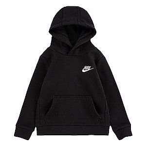 Nike Club Fleece Pullover Hoodie (Toddler) Black