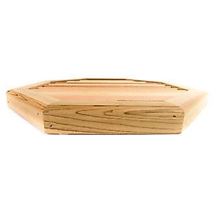 Miller Shingle Octagon Clear Cedar Vent, Flush Mount - 18 inch x 18 inch