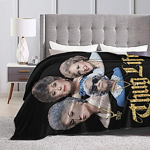 PSORILAX The Golden Movie Girls Flannel Fleece Plush Throw Blanket, Blanket for Couch Bed and Sofa 50"x40"