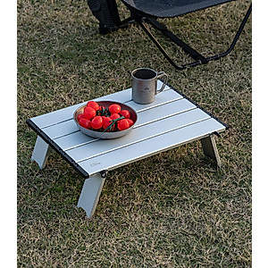 iClimb Ultralight Compact Mini Beach Picnic Folding Table with Carry Bag