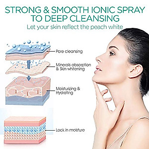 VOYOR Facial Steamer for face Professional - Nano Ionic hot Mist Face Steamer for Facial Deep Cleaning Pore, Blackhead Removal, Home Mini Sauna Spa Moisturize Skincare kit ZL100 US (110)