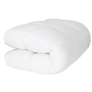 SUPER DEAL Plush Soft 2 Inch Cool & Fresh Fiberbed Queen Mattress Cover Mattress Pad Mattress Topper Overfilled Down Alternative Fiber Pillow Top Featherbed