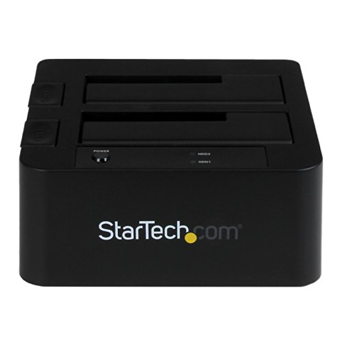 StarTech.com Dual-Bay USB 3.0 / eSATA to SATA Hard Drive Docking Station, External 2.5/3.5" SATA I/II/III, SSD/HDD Docking Station, Hot-Swap Hard Drive Bays, Top-Loading (SDOCK2U33EB),Black