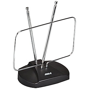 RCA ANT111E Indoor Digital TV Antenna, Non-Amplified, 40-Mile Range Black