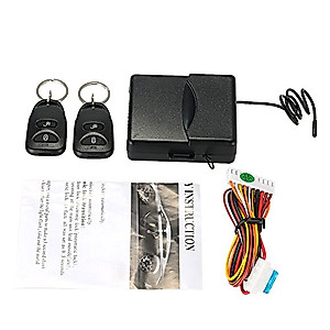 Shkalacar Car Keyless Entry System, Car Remote Central Locking Kit, Vehicle Door Lock Anti-Theft System with 2 Remote Controllers