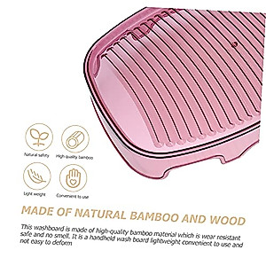 1pc Mini Washboard Wavy Washboard Washboards Hand Washer Tools for Kids Thickened Home Washboard Portable Washboards Laundry Wash Board Plastic Thicken Folding Board Red