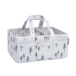 Trend Lab Mountain Baby Storage Caddy For Diaper Changing And Organizer For Newborn Essentials, 12 in x 6 in x 8 in