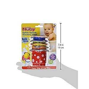 Nuby 5-Piece Splish Splash Bath Time Stacking Cups
