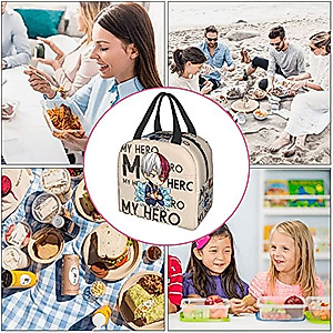 BearLad Boku No My Her0 Academ1a Todoroki Lunch Bag Tote Anime Container For Women Box Insulated Kids Cooler School Travel, One Size