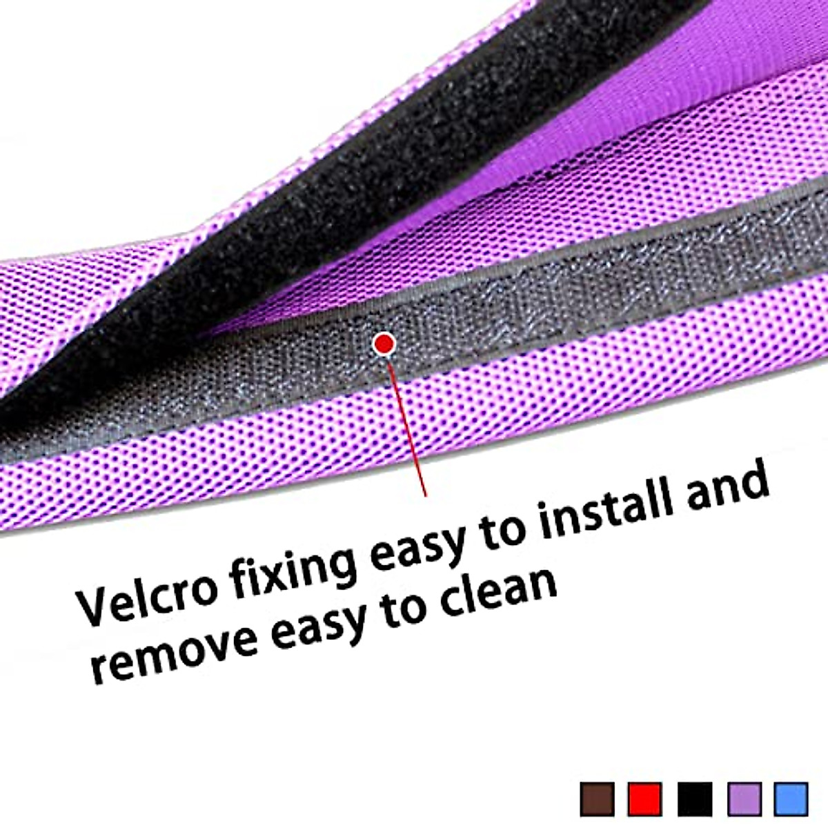 8sanlione Soft Seat Belt Shoulder Pad, Car Safety Strap Covers for More Comfortable Driving, Auto Safe Belt Neck Cushion Protector, Harness Pads Compatible with All Cars and Backpack (Coffee)