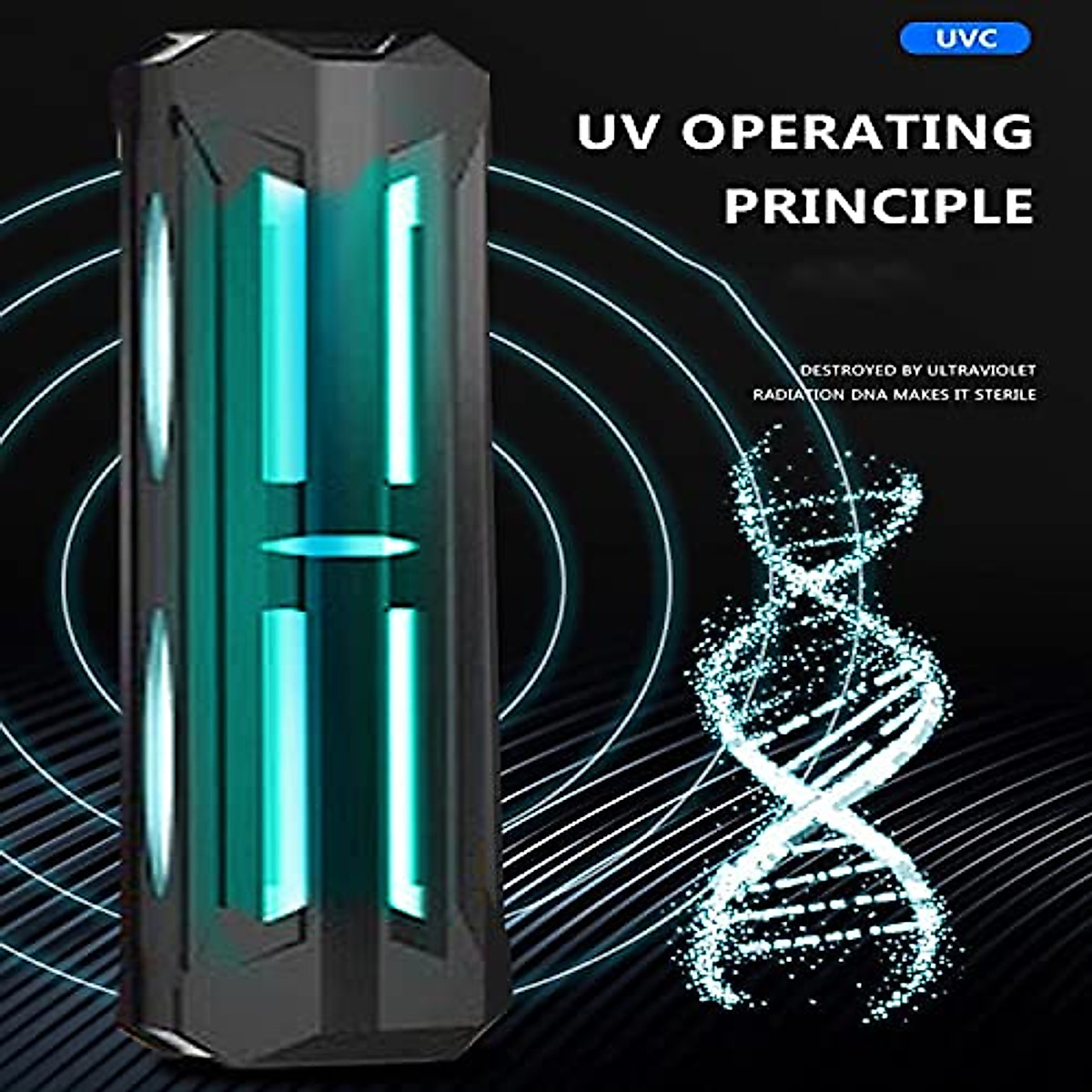 TAISHAN Aquarium Clean Light，13 W UV Sanitizer Submersible Light with Timer,Aquarium Water Clean Green Clear Waterproof Clean Lamp for Pond,Swimming Pool,Indoor