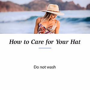 Wallaroo Hat Company – Women’s Tulum Fedora – UPF 50+ Sun Protection, Wide Brim Natural Fiber Sun Hat for Medium Crown Sizes – Sun-Smart Straw Hat for Beach Getaways and Outdoor Adventures (Natural)