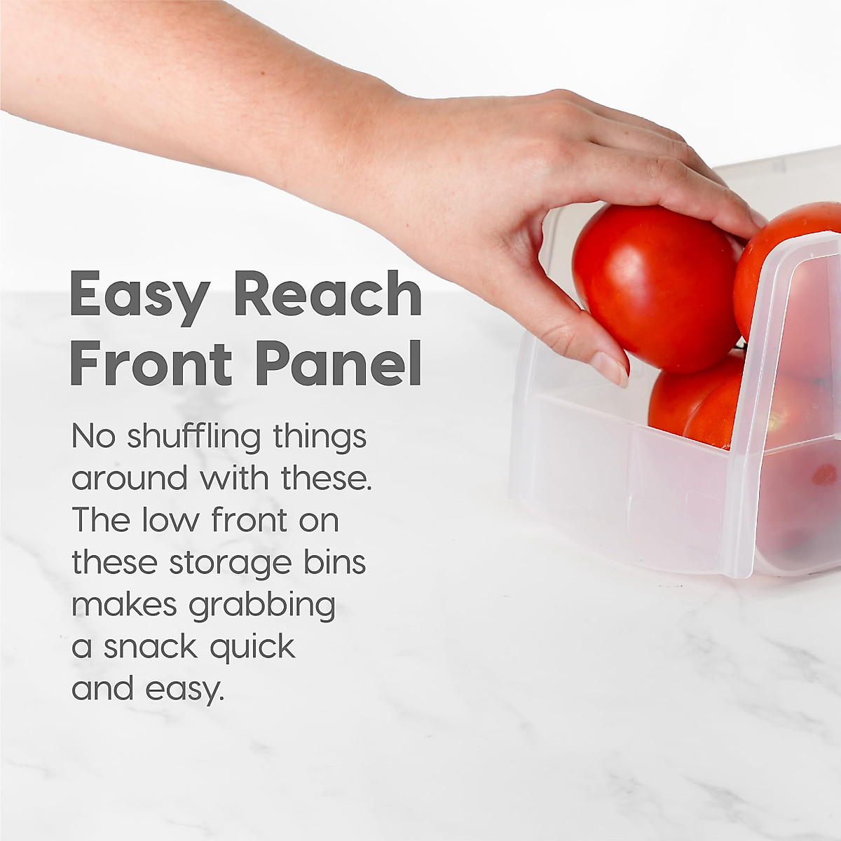 IRIS USA Inc. 11" x 6" x 5" Medium Plastic Stackable Open Front Organizer bin Caddy Basket for Refrigerator Freezer Kitchen Pantry Cabinet Workshop Garage Classroom Office Crafts Supplies 4 Pack Clear