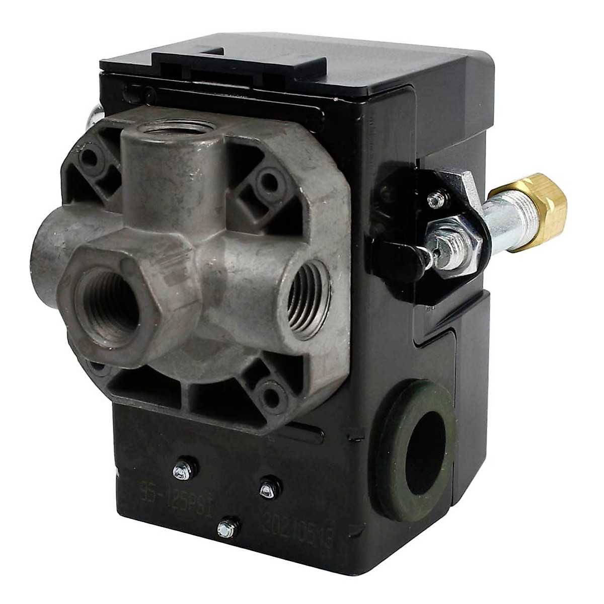 Lefoo Pressure Switch Control 90-125psi 4 Port Heavy Duty 26 Amp for Air Compressor LF10A-4H-1-NPT1/4-90-125