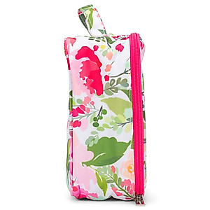 Mary Square Charlotte Floral Peony Water Resistant Soft Cooler Insulated Lunch Bag Tote