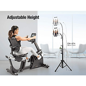 elitehood Tablet Stand Holder, Flexible Gooseneck iPad Tripod Stand Holder for floor, 67’’ Height Adjustable iPad Mount & Cell Phone Holder for 4.7"-12.9" iPhone, iPad Mini Air Pro 11/12.9, Galaxy Tab