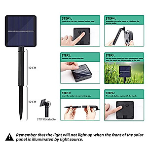 PETVAY LED Solar Rope Lights Outdoor Waterproof, 33 Ft 100 LED with 8 Flashing Modes & 800 mAh Battery, Solar Powered Outdoor String Lights for Pool Patio Garden Tree Path Camping Christmas