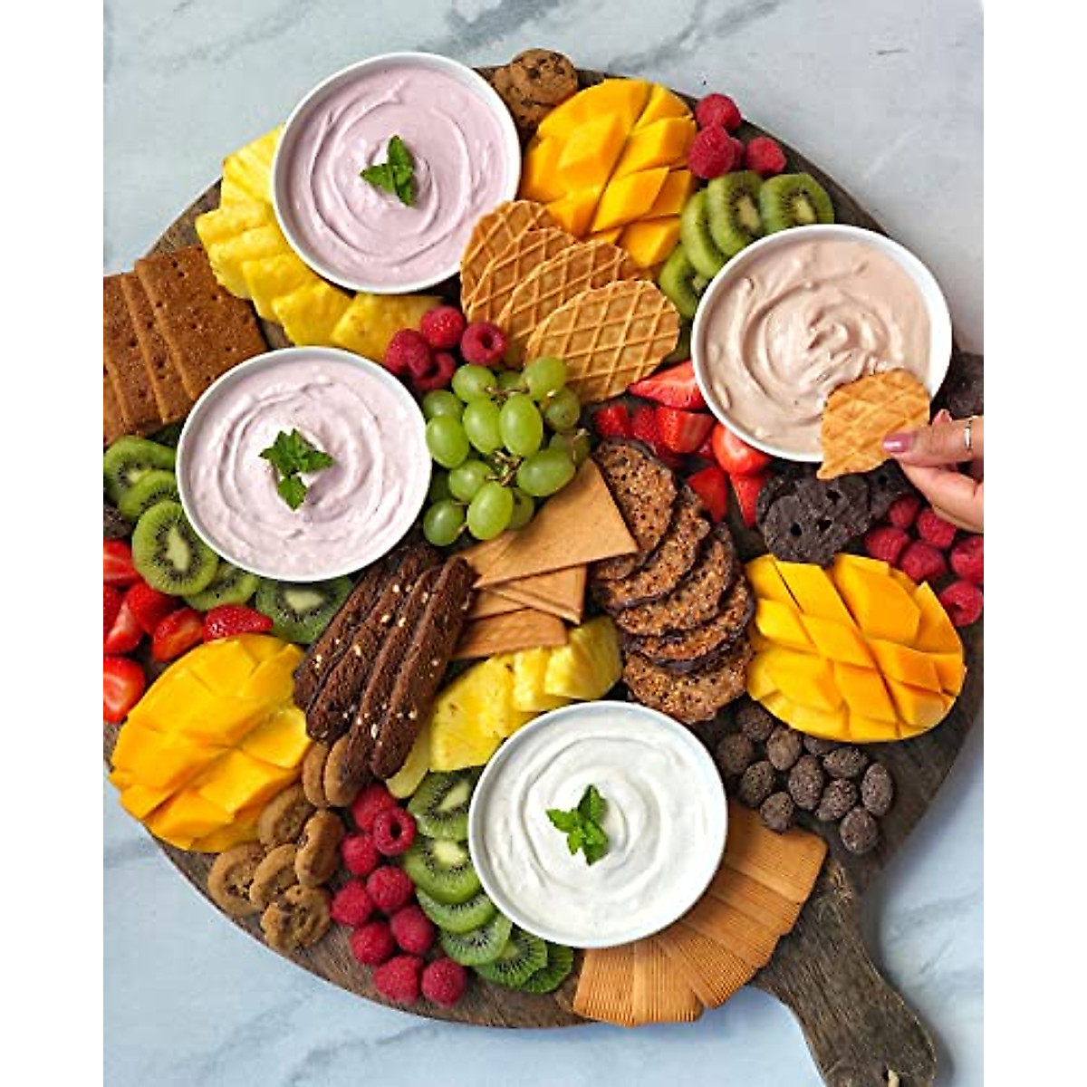 Taeochiy 10 Ounce Small Bowls, Ceramic Dessert Bowls for Cereal, Soup, Ice Cream, Small Serving Bowls Set for Kitchen, Set of 6, White