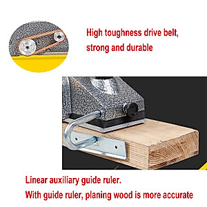 TECHTONGDA Electric Woodworking Planer Power Hand Planer Portable Hand Wood Planer Accurate Smooth Door Planer Tools Floor Flat Planning Machine for Home Furniture 220V