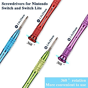 Triwing Screwdriver, Repair Kit Compatible for GameCube Game Boy Nintendo 3DS & 2DS 64 DS NES Super Nintendo Wii Wii U Switch Consoles and Controllers