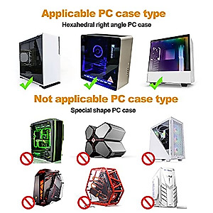 Cyberpunk: Edgerunners Sticker for PC Case,Anime Decor Decals for ATX Computer Chassis Skin,Waterproof Easy Removable (Black and White)