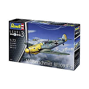 Revell GmbH 03893 Messerschmitt Bf109 F-2 Plastic Model Kit, Grey Camouflage