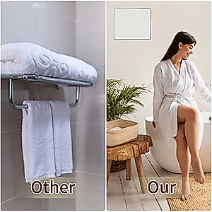 WrOAZG bathroom collapsible organizer. Organizer with mirror. The best choice for bathroom storage. Moisture and water resistant organizer. Multifunctional storage. Bathroom clothing organizer. Pink