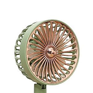 MagiDeal Desk Fan Table Fans Vintage Quiet Strong Mini USB Dual Adjustable Desktop Air Circulate Fan Personal Fan for Office Desktop Table Indoor Men, Green