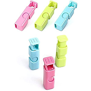 4 Pieces Food Sealing Clips Set, Bread Bag Clips Locking Type Bag Clip Plastic Food Clips Bag Sealing Clips for Snacks Kitchen Clips Freezer Bag Clips Useful and Fashion